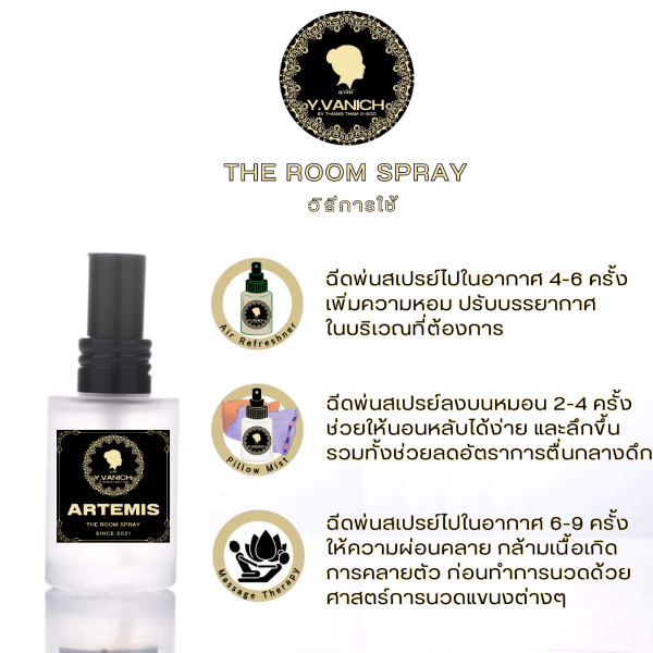 ยุวนิช บาย เที่ยงธรรมโอสถ อโรม่าเทอราพีสเปรย์ กลิ่น ARTEMIS fragrance ...