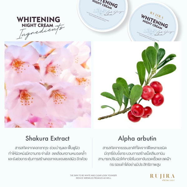 Whitening Night Cream ผิวกระจ่างใส