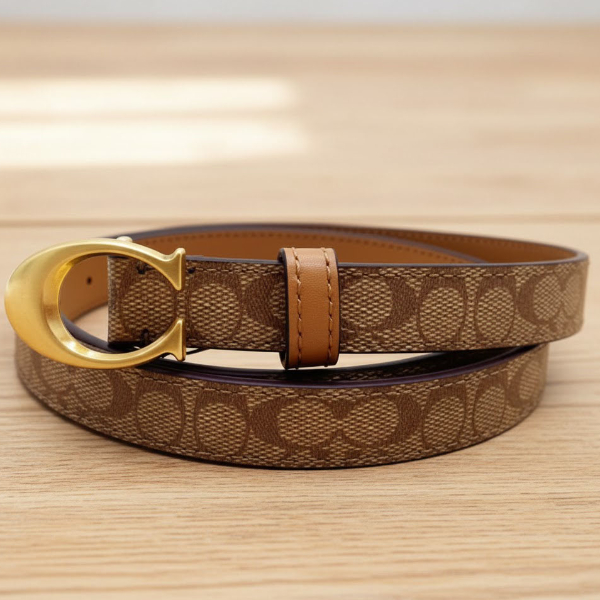 เข็มขัด COACH 89402 SIGNATURE BUCKLE BELT (BKHSDLXL) [89402BKHSDXL]