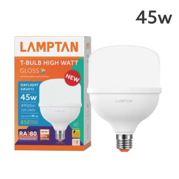 LAMPTAN หลอดไฟกำลังวัตต์สูง LED High Watt TBulb Gloss รุ่นใหม่ G.1 45W ...