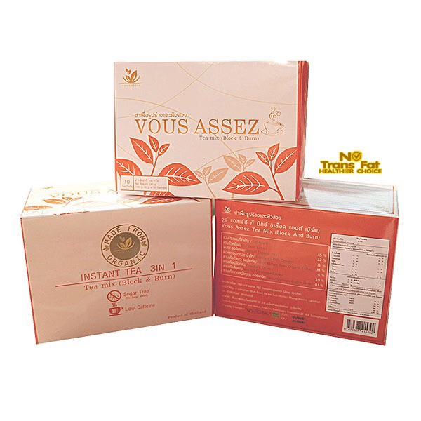 ชาควบคุมน้ำหนัก Vous Assez Tex Mix (Block & Burn)