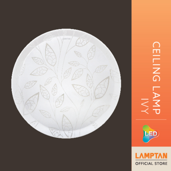 LAMPTAN โคมไฟเพดาน LED Ceiling Lamp Ivy(แบบนูน) 24w แสงสีขาว